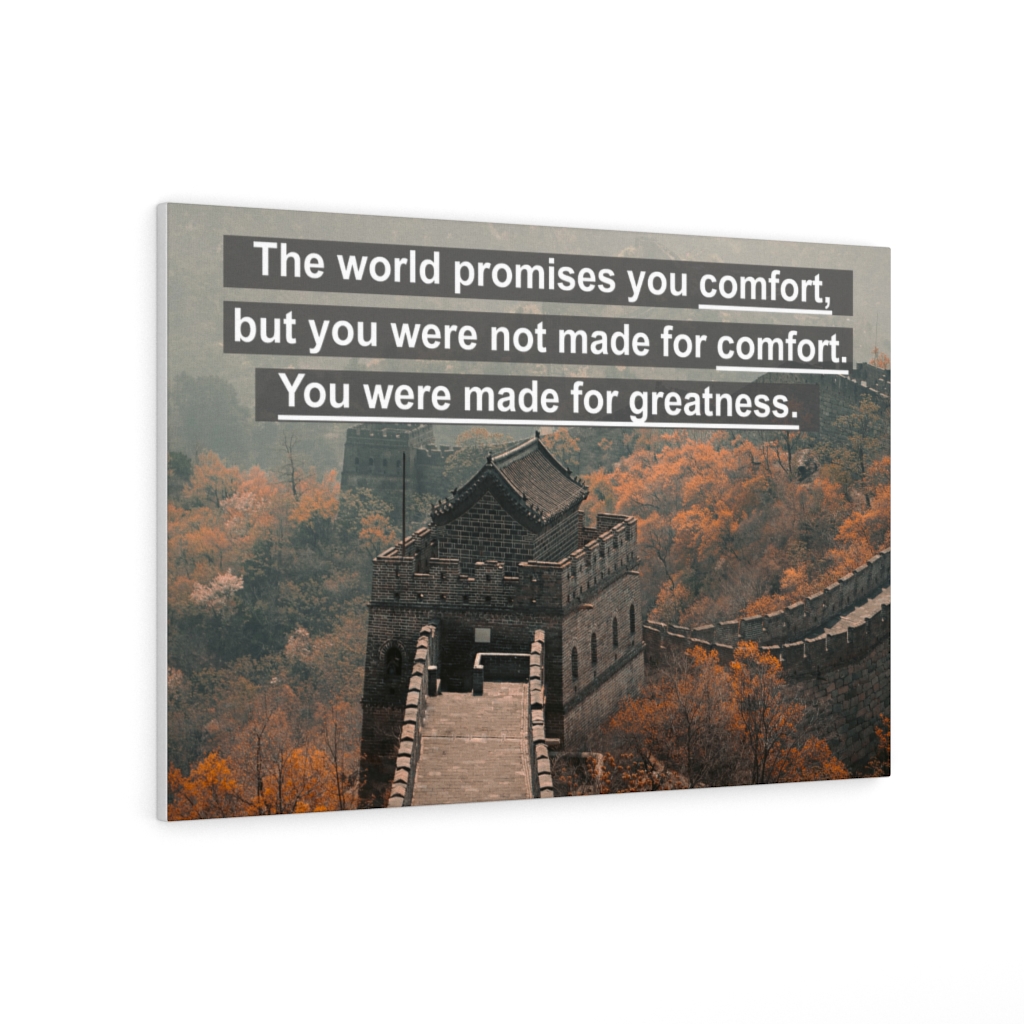 The World Promises You Comfort, But You Were Not Made For Comfort. You ...